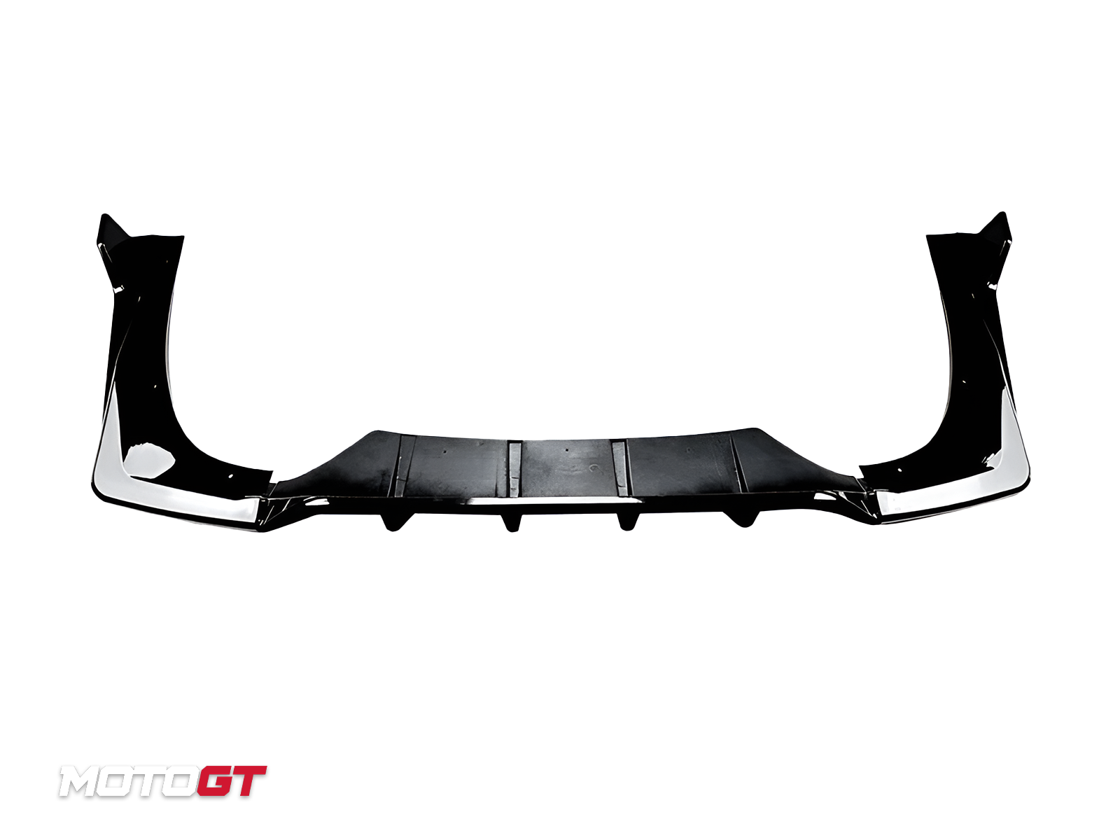 E Class Black Sport Front Bumper Splitter - MotoGT